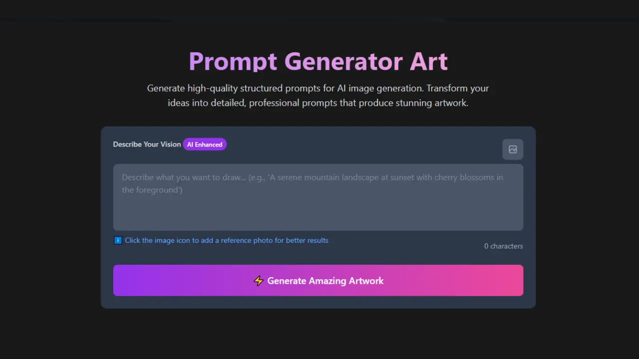 Home - Art Prompt Generator